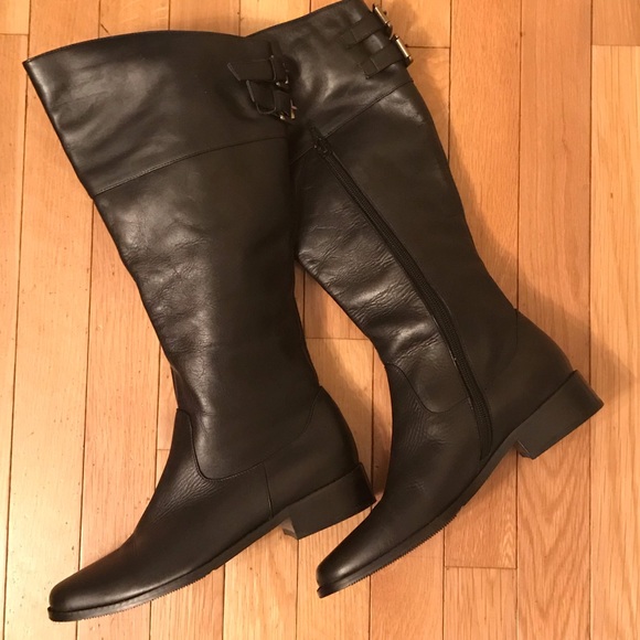 Chadwicks | Shoes | Chadwicks Black Leather Tall Boots | Poshmark